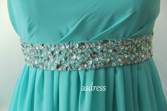 Sequins Turquoise Prom Dress Sweetheart Formal Evening Dress Celebrity ...